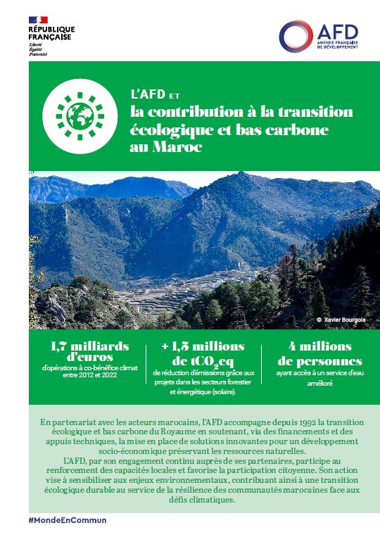 L'AFD et la contribution à la transition écologique et bas carbone au Maroc | AFD - Agence ...